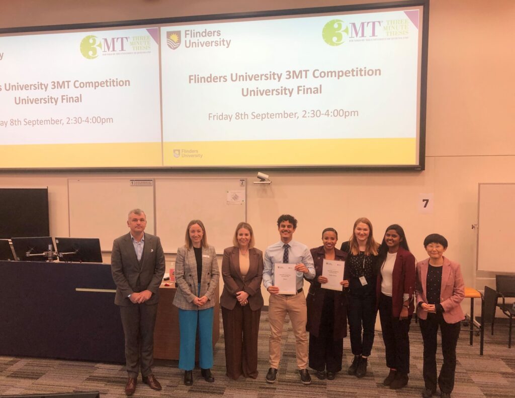 Flinders University 3MT Final 2023 – HDR students in focus