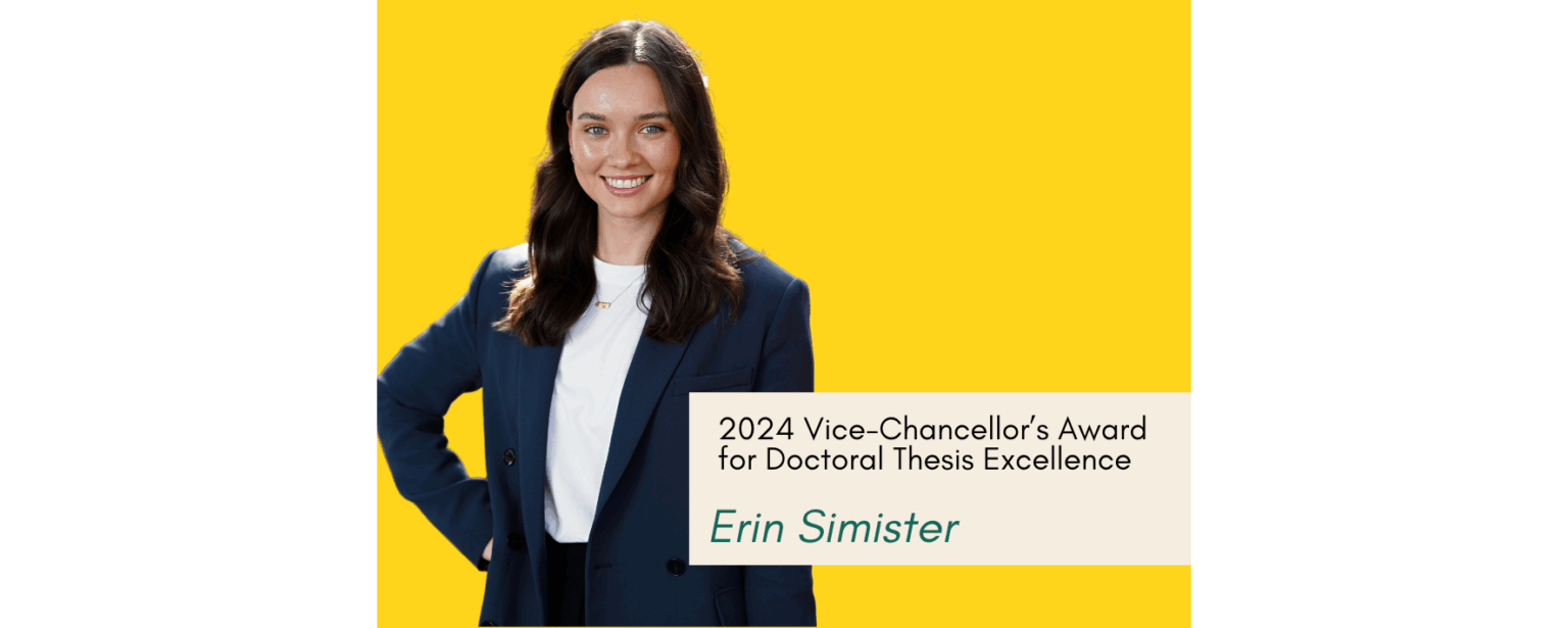Erin Simister – 2024 Recipient of the Vice-Chancellor’s Award for ...