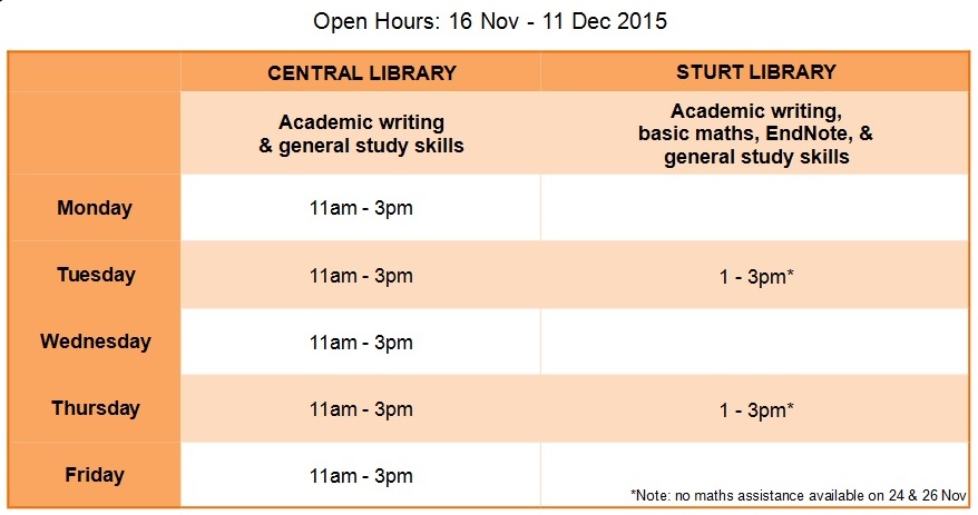 Student Learning Centre (Learning Lounge) - Holiday hours from this ...