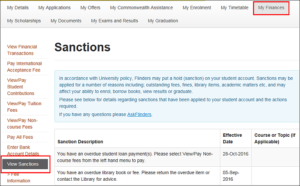 New display in the student information system showing students what ...