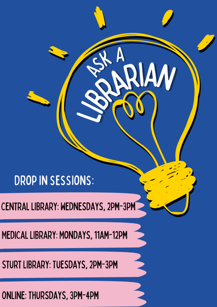 Drop-in sessions for help with searching - News and Events from the Library
