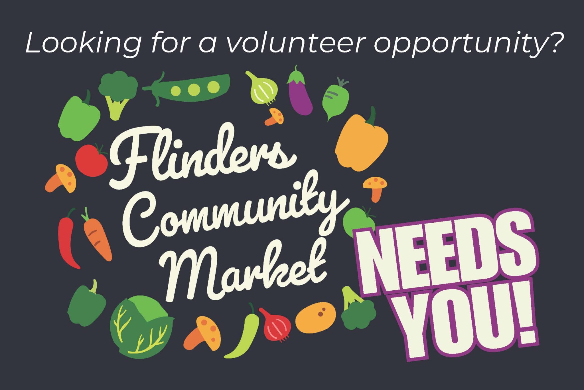 Flinders Community Market are seeking volunteers for 2025! – Better U